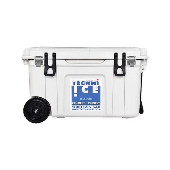 Techni Ice Signature Hardcore Premium Ice Box 55L White with Wheels *F